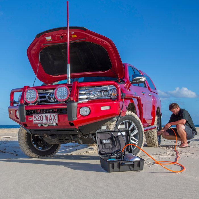 ARB Portable Twin High Performance Air Compressor & Carry Case 12V ...