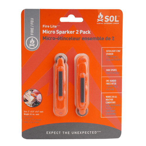 SOL Fire Lite Micro Sparker (2 Pack) | OpenRoadAdventureCo