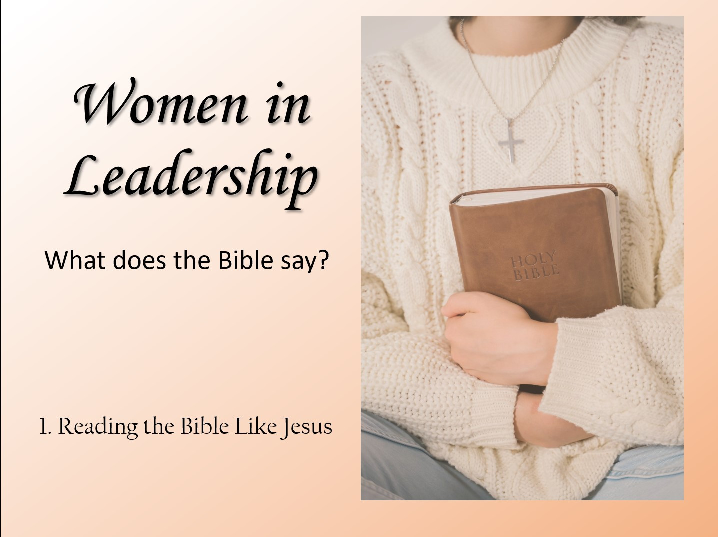 1. Reading the Bible Like Jesus