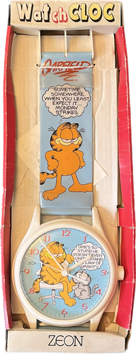 Garfield Giant Wrist Watch Wall Clock 1986 Zeon Watch Cloc | I Remember ...