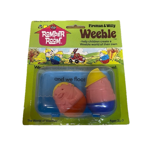 Fireman and Willy Twin Pack 1973 Airfix Weebles | I Remember These