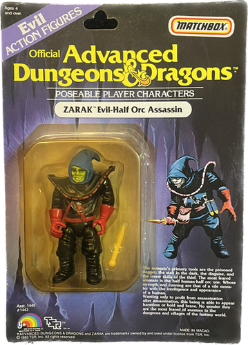 Zarak Evil Half Orc Assassin 1983 LJN / Matchbox Dungeons & Dragons | I ...
