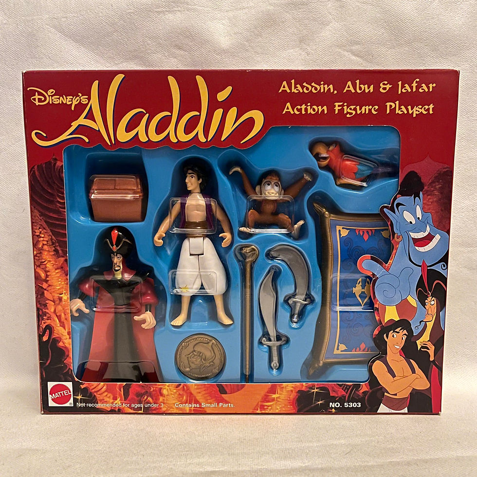 Aladdin, Abu, Jafar Action Figure Playset 1992 Mattel Disneys Aladdin ...