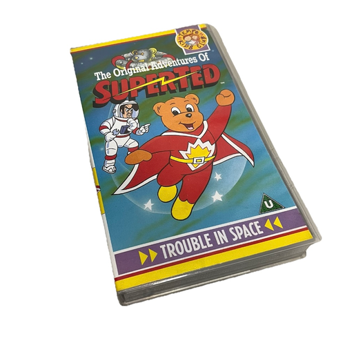 SuperTed Trouble In Space VHS 1991 Tempo Kids Club | I Remember These