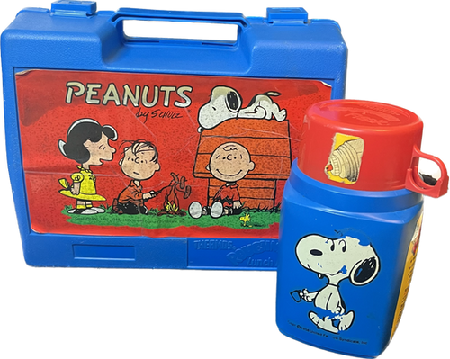 Peanuts Roughneck Lunchbox and Flask 1985 Thermos | I Remember These