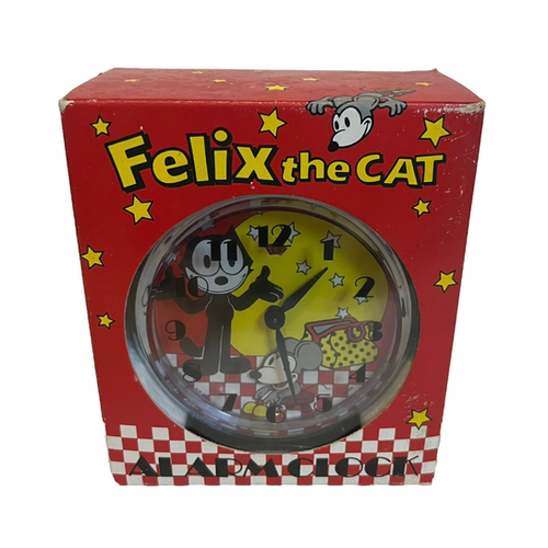 Felix The Cat Animated Mechanical Table Clock 1989 Bright Ideas | I ...