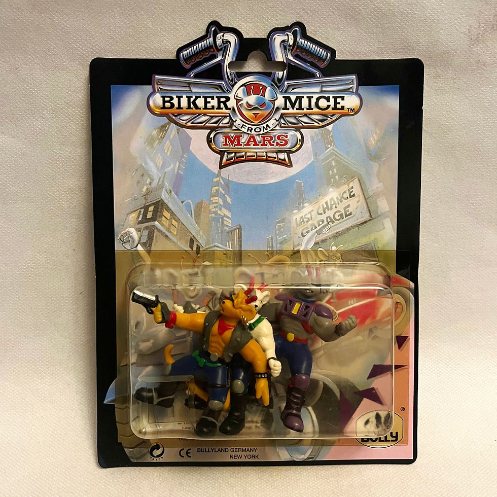 Throttle, Modo and Vinnie PVC Figures 1994 Bully Land Biker Mice From ...