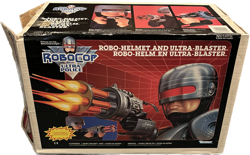 Robo Helmet and Ultra Blaster 1988 Kenner Robocop | I Remember These
