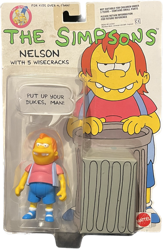 Nelson 1990 Mattel The Simpsons Paper Trash Can Variant | I Remember These