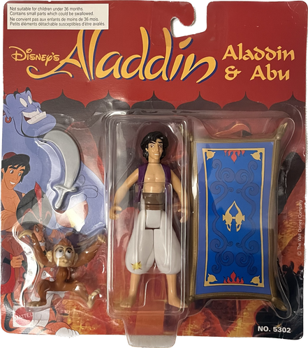 Aladdin & Abu Action Figure 1992 Mattel Disney’s Aladdin | I Remember These