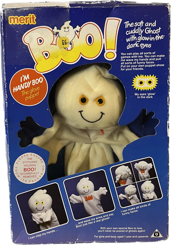 Boo! Cuddly Ghost Glove Puppet 1990 Merit Toys | I Remember These