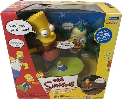Radio Control Skateboarding Bart Simpson 2000 Playmates The Simpsons ...