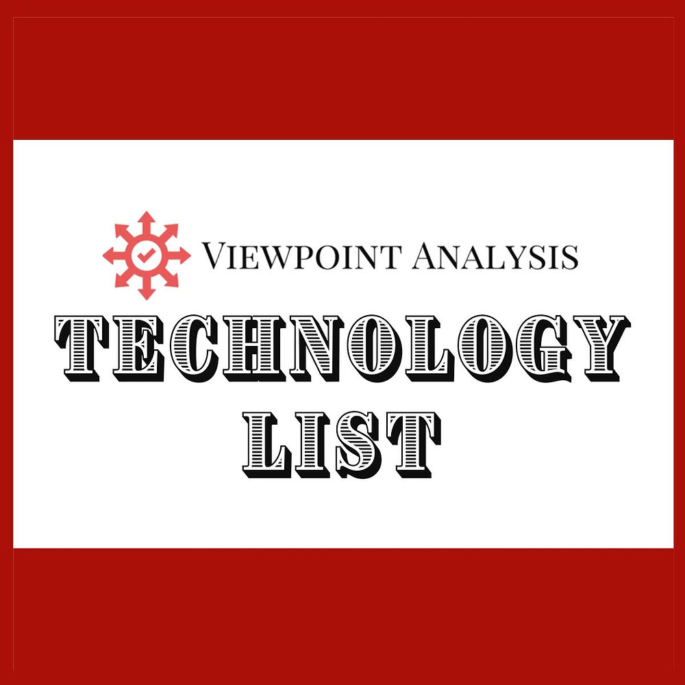 Introducing the 'Viewpoint Analysis Technology List'