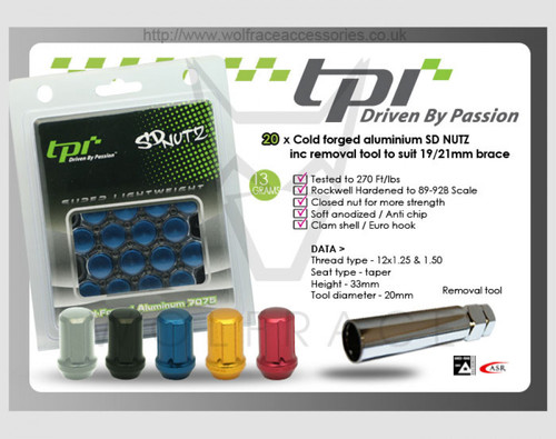 TPi Tuner Wheel Nuts | CCStylingPerformance