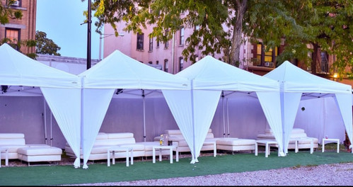 SINGLE CABANA W/SOFA & TABLE | primeluxevents.com