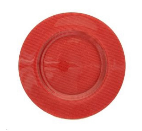 Plain Red Chargers | primeluxevents.com