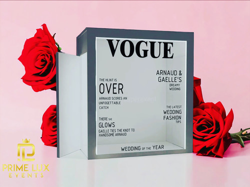 Magazine Photo Box | primeluxevents.com