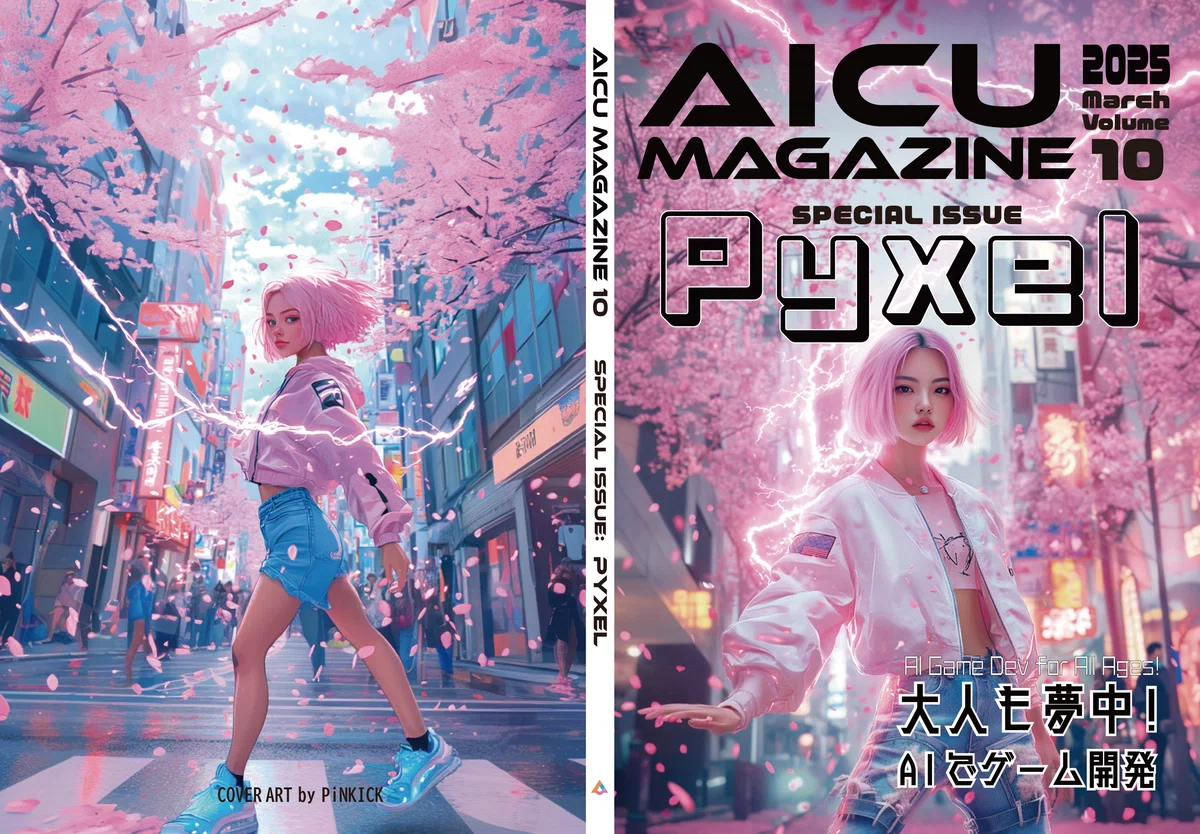 AICUマガジン Vol.10「Pyxel - 大人も夢中! AIでゲーム開発」note版・ペーパーバック版も同時発売
