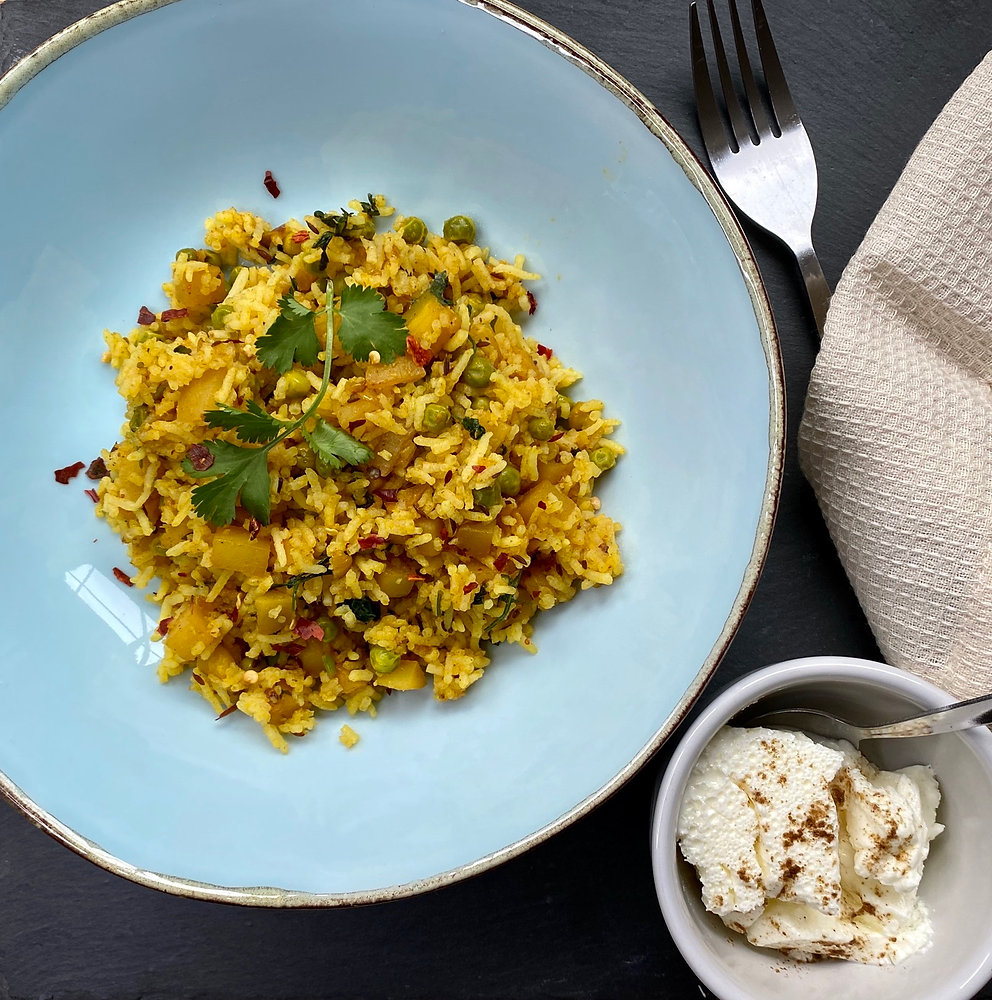 Indian Stir-Fried Rice - Vagharela Bhaat