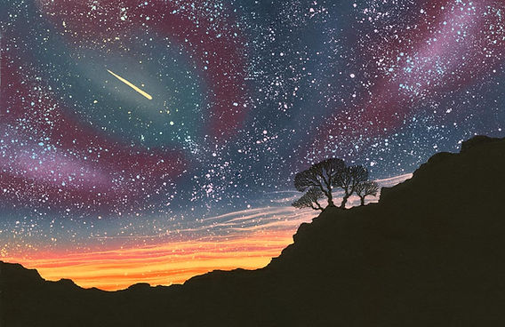 how to draw a galaxy night sky