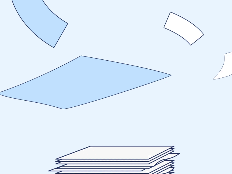 Flying Papers Gif