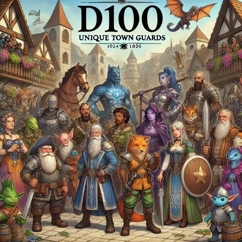 100 Unique Town Guards | Dice And Dragons