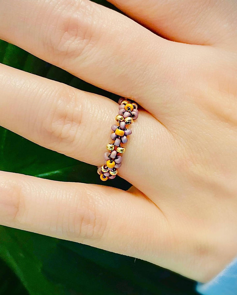 Beaded Daisy Chain Ring Kit | The Bead Place