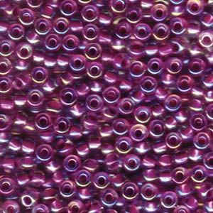 Size 6 Raspberry Lined Crystal AB Seed Bead 6-9264 | The Bead Place