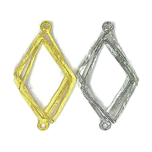 Artisan 36x24mm Organic Diamond Shaped Link 1062 Pack Of 6 | The Bead Place