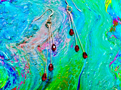 Drop Of Blood Earrings Kit | The Bead Place
