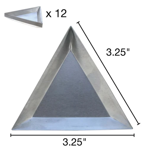 Aluminum Sort Tray AKA Triangle Tray AT5 Pack of 3 | The Bead Place