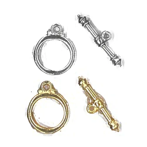 Classic 16mm Round Toggle Set 2428 Pack Of 6 | The Bead Place