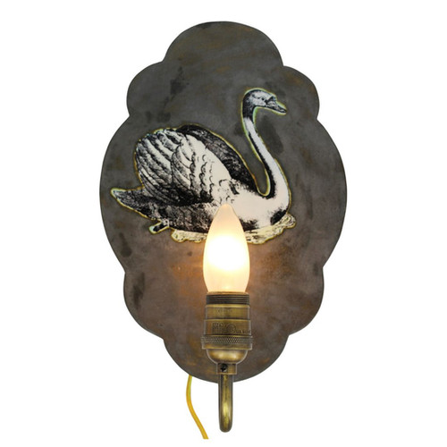 Swan on Matte Ground Sconce | Wanderlust
