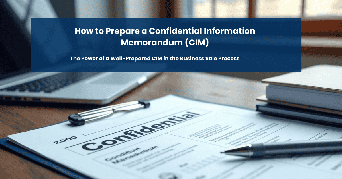 How to Prepare a Confidential Information Memorandum (CIM)