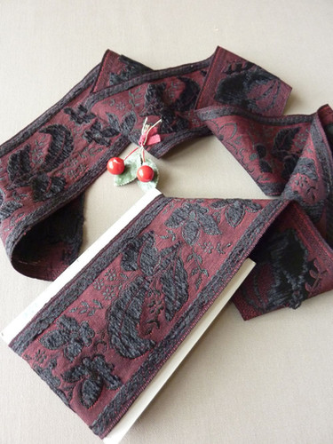 Ruban Fleurs en Velours | histoire2linge