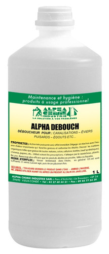 ALPHA DEBOUCH - Déboucheur Acide Puissant pour canalisations, WC ...