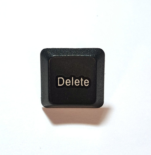 pin de metal tecla de teclado delete | totoloja