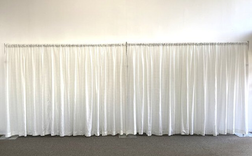 Pipe & Drape - White (Per Linear Foot) 12ft High | Sammy's