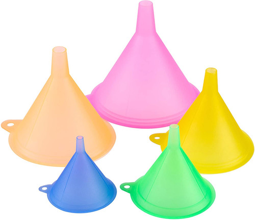 Small Funnel Set of 5 Sizes Plastic Mini Funnels for Filling Bottles ...