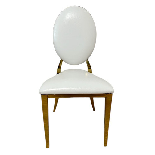 Stainless Steel Oval Back Chair