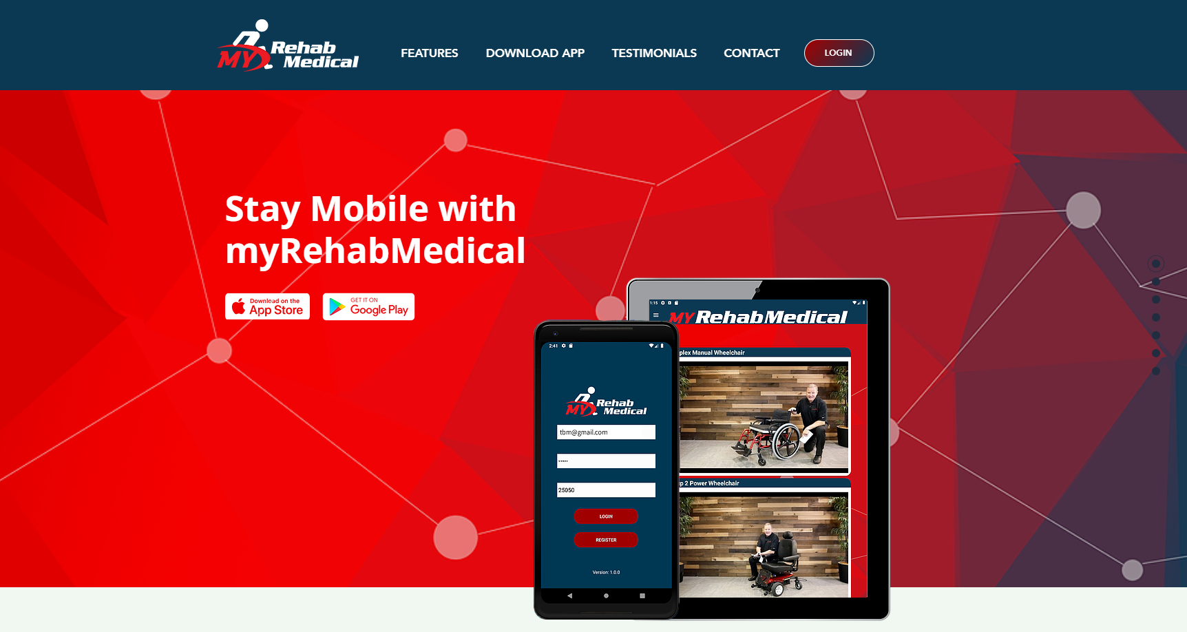 myRehabMedical | Wheelchair App