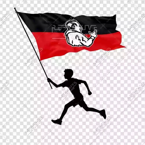 Boy Running with AIADMK Flag Png - AIADMK Flag Png, AIADMK Png, Boy ...