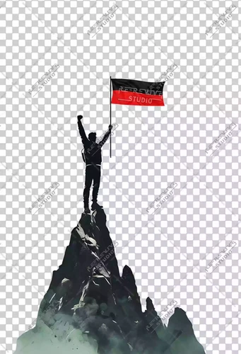 Man Holding Mountain Success DMK Flag Png - DMK Flag Png, DMK Png, Man ...