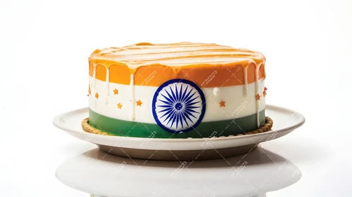 India Flag Theme Cake - Tricolour Theme, India Flag Cake, Tricolour ...