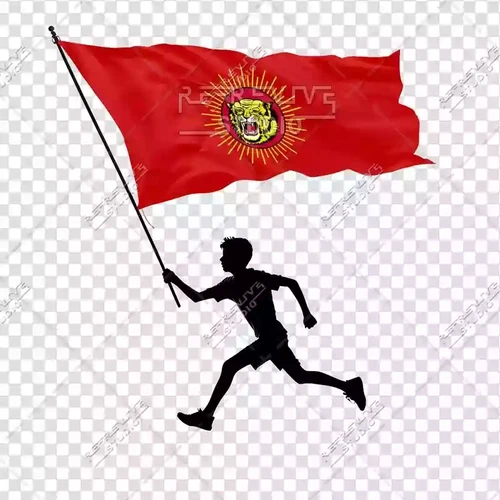 Boy Running with NTK Flag Png - NTK Flag Png, NTK Png, Boy Running ...