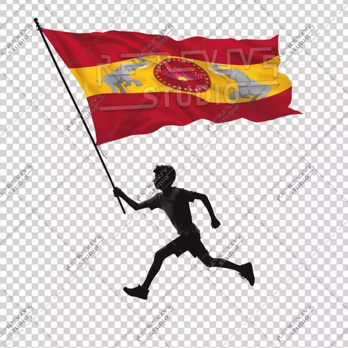 Boy Running with TVK Flag Png - TVK Flag Png, TVK Png, Boy Running ...