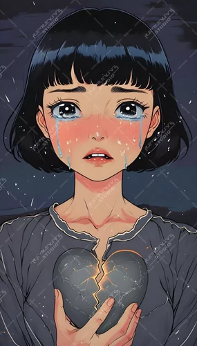 Anime Girl Crying Broken Heart Wallpaper | RE-Revive Studio