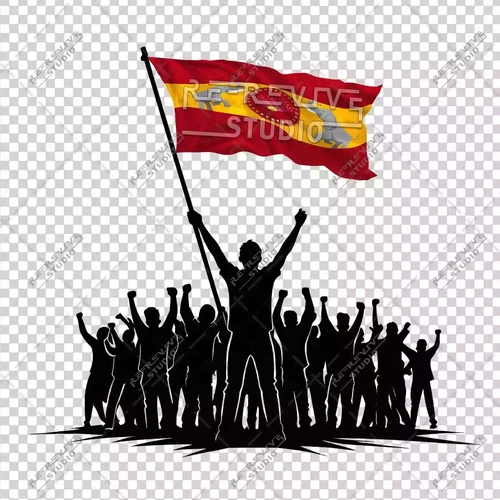 Crowd Silhouette TVK Flag Png- TVK Flag Png, TVK Png, Crowd Silhouette ...