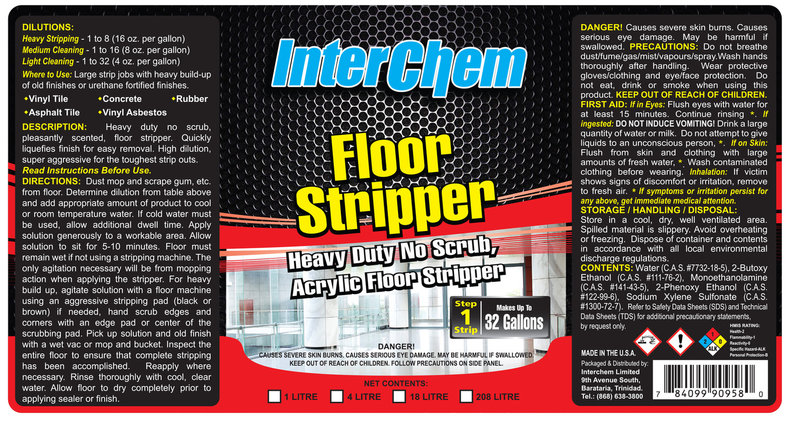 Inter Chem - Floor Stripper (Layout) - Flexo Label