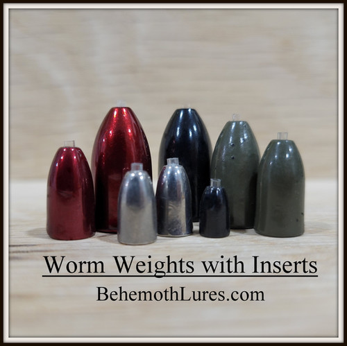 Worm Weights with Inserts | ALLEYSTUNGSTEN.COM